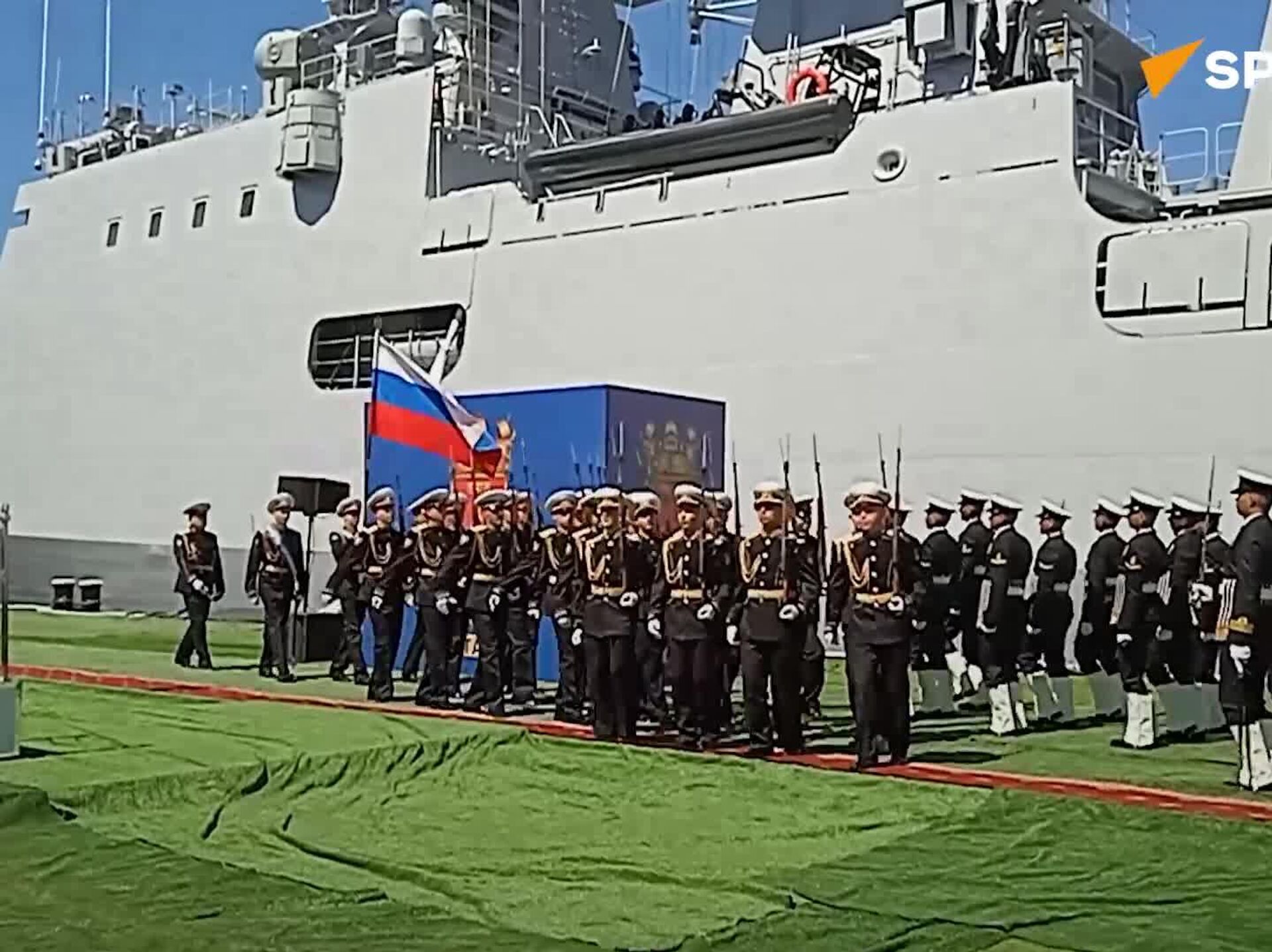 WATCH: Russia delivers the stealth frigate Tamal to the Indian Navy at ...
